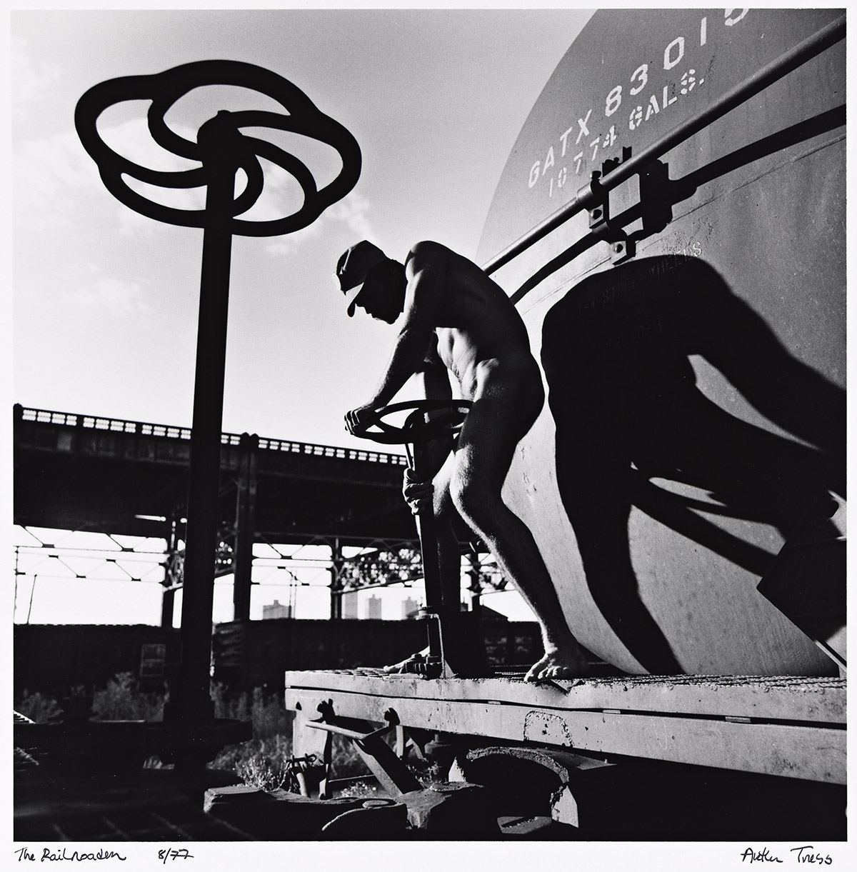 Arthur Tress | The Railroader, from Facing Up. (1977) | MutualArt