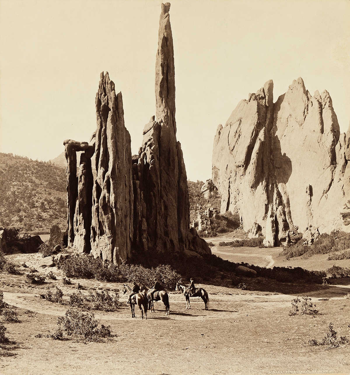 William Henry Jackson | Cathedral Spires, Garden of the Gods. (Circa ...