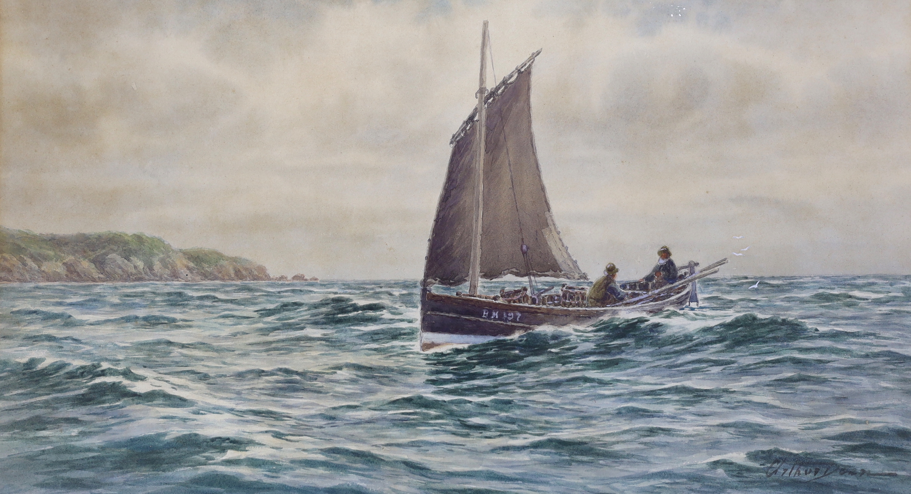 Arthur Dean | Fishing boat off the coast | MutualArt