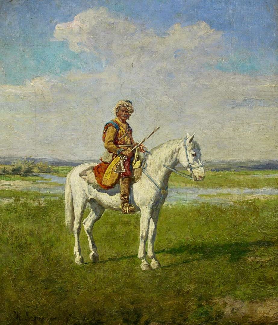 European School, 20th Century | Kozak te paard (Circa 1900) | MutualArt