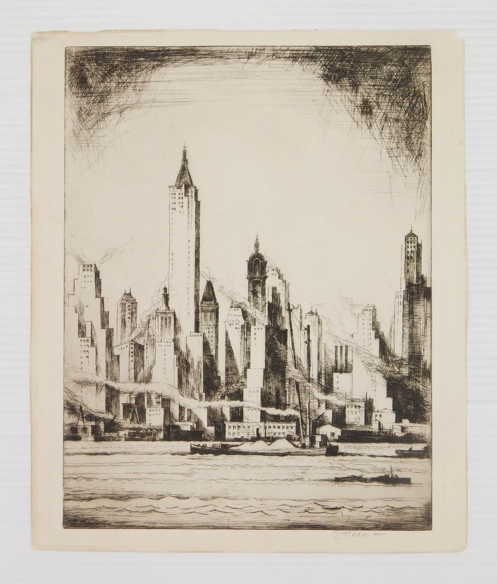 Earl Horter | Earl Horter (1881-1940)- New York Waterfront Joseph ...