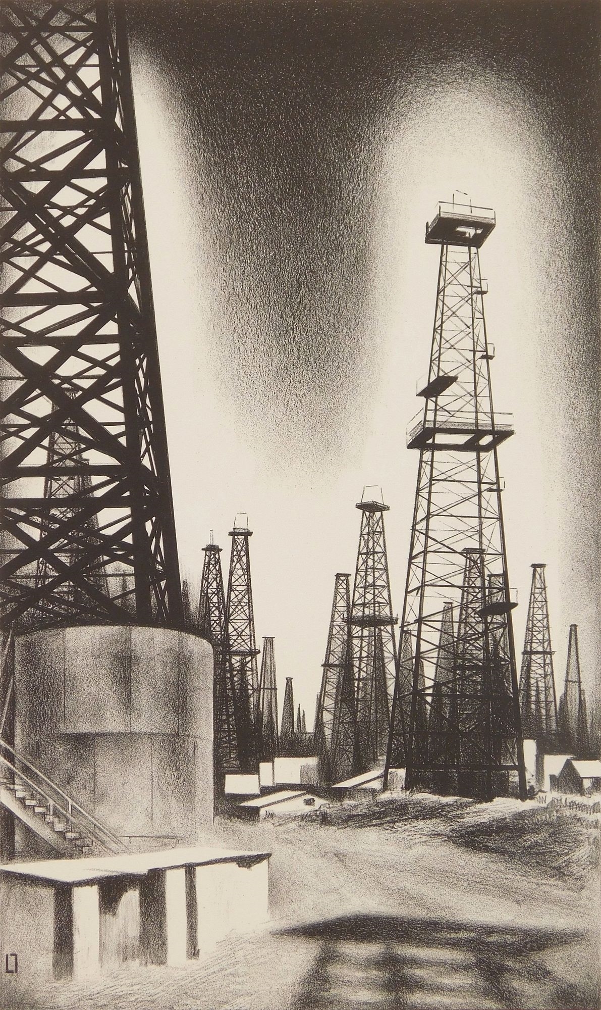 Louis Lozowick | Granaries to Babylon (1933) | MutualArt