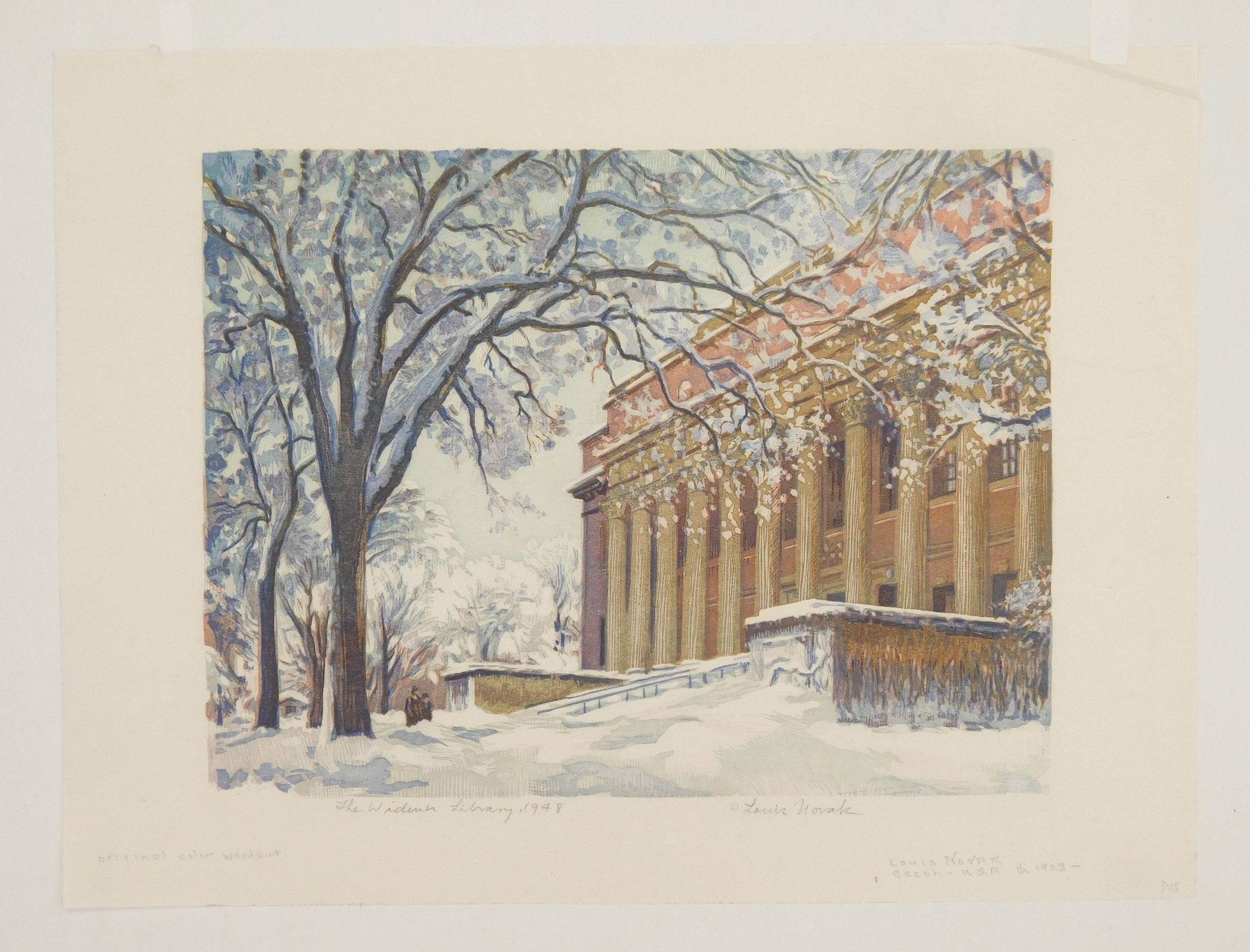 Louis Novak | The Widener Library (1948) | MutualArt