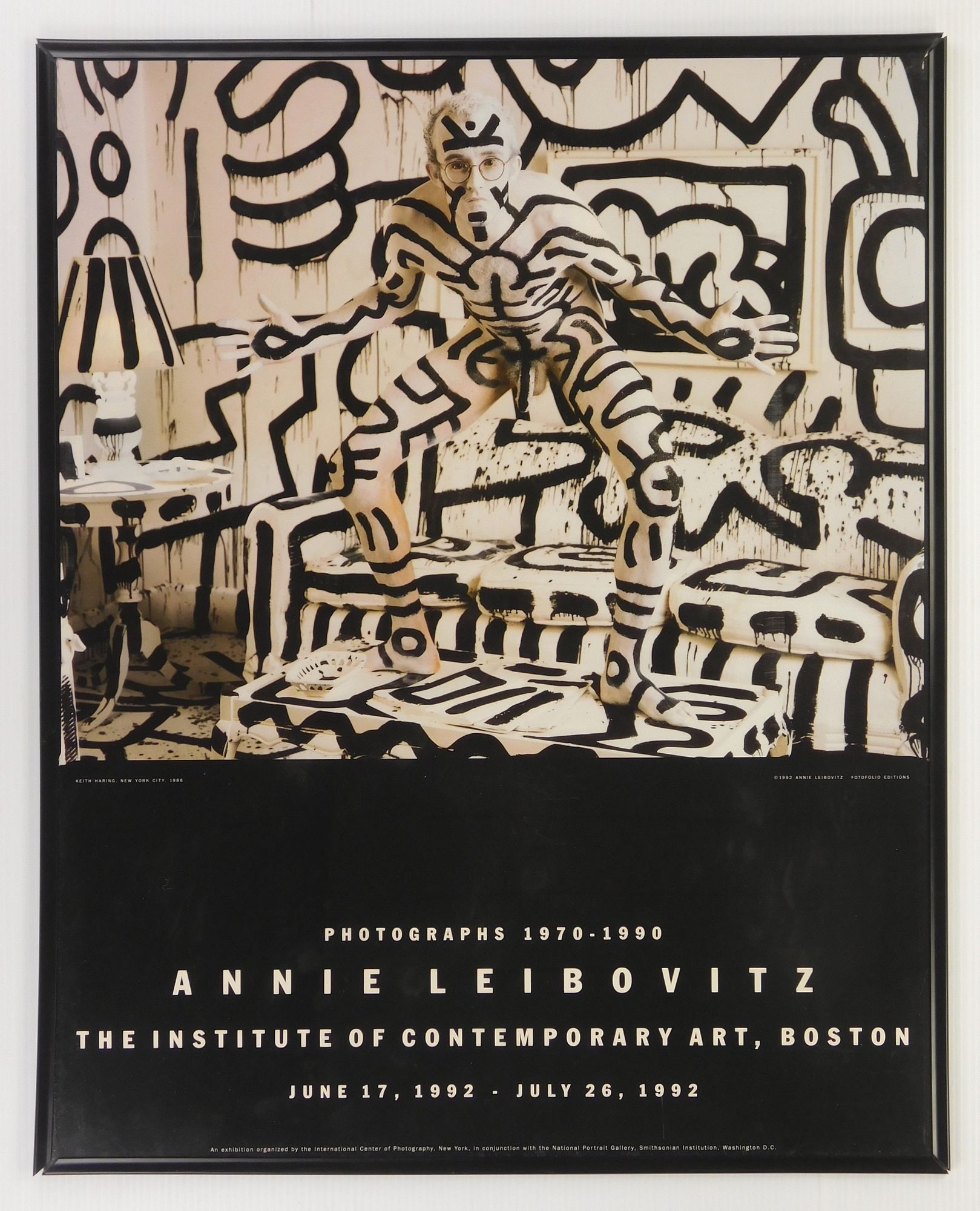 Annie Leibovitz | (Keith Haring Undressed), offset poster 1992, for the ...