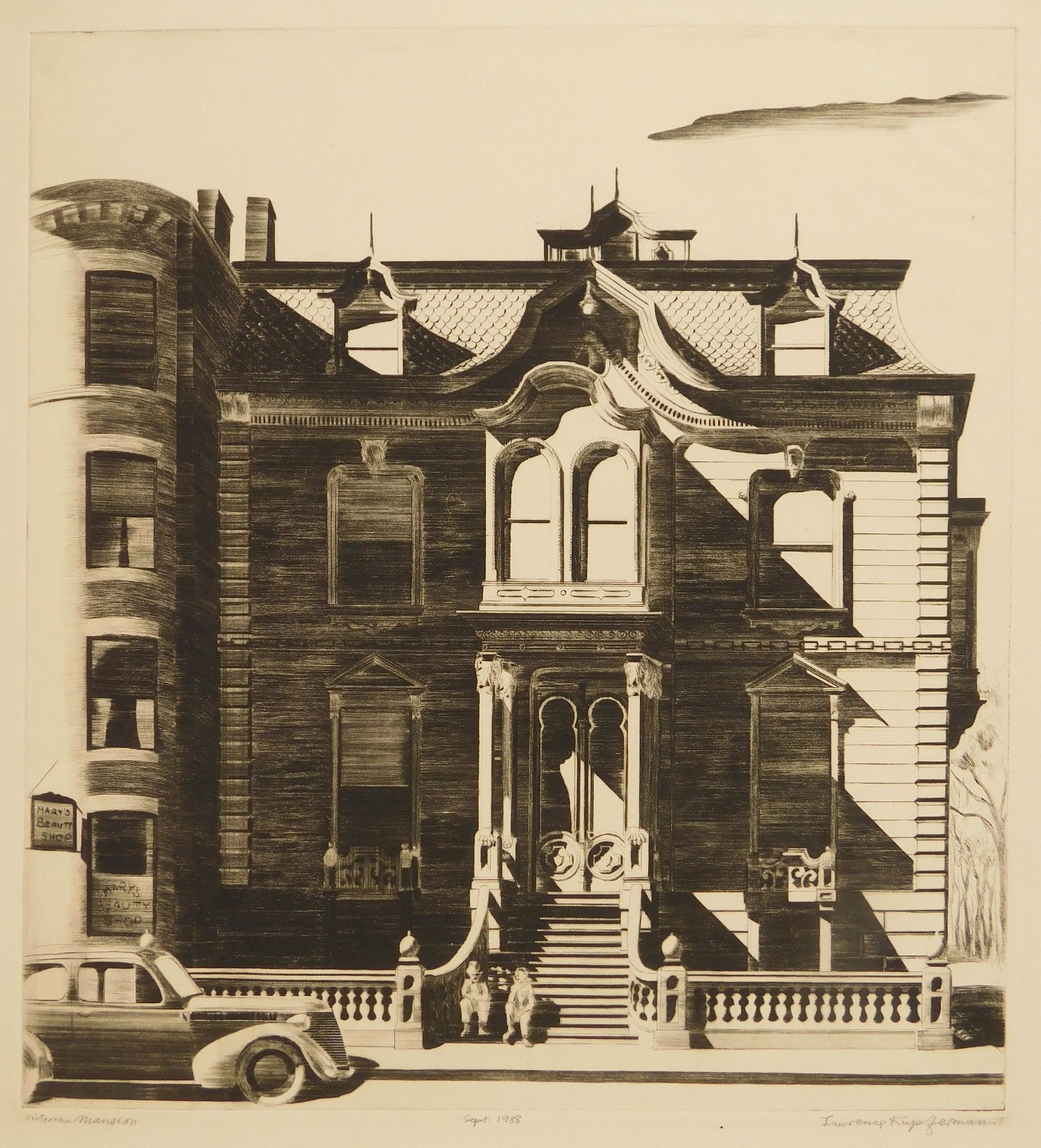Lawrence Kupferman | Victorian Mansion, (1938) | MutualArt