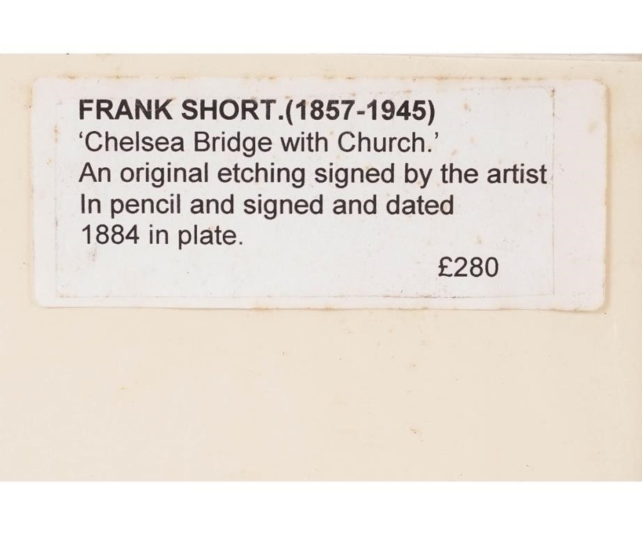 Frank Short | FRANK SHORT ETCHINGS | MutualArt