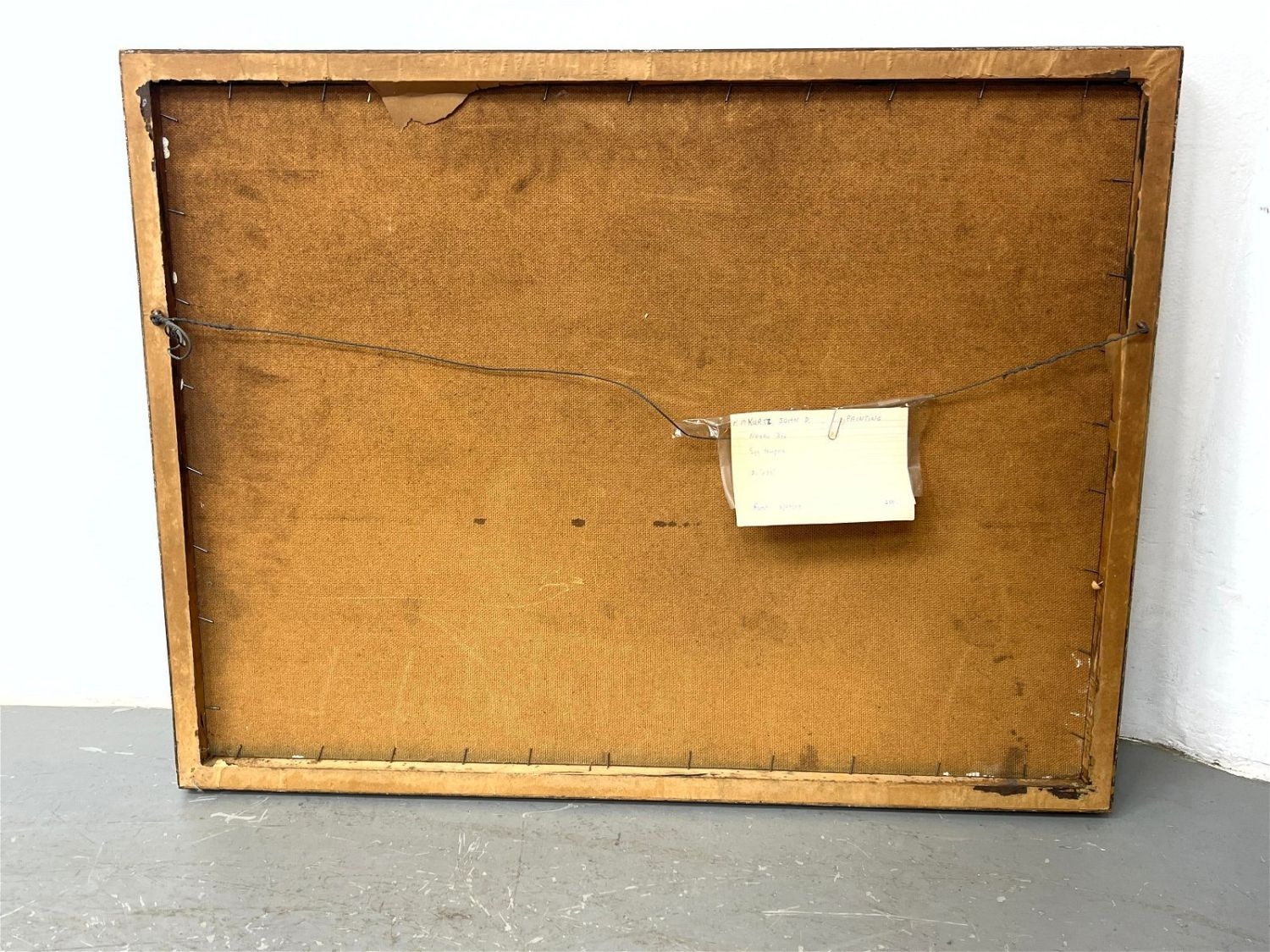 John Kurtz | John Kurtz egg tempura painting on panel. marked 5/29/64 ...