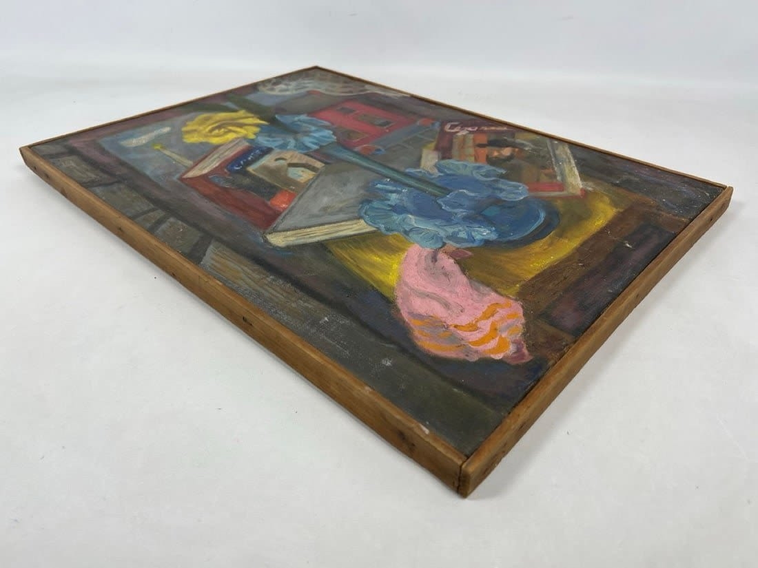 Carl Lindborg | CARL E LINDBORG Painting on Canvas. (Unsigned) Abstract ...