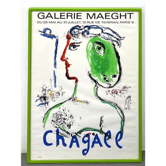 Marc Chagall | 1970s Marc Chagall Galerie Maeght exhibition poster ...