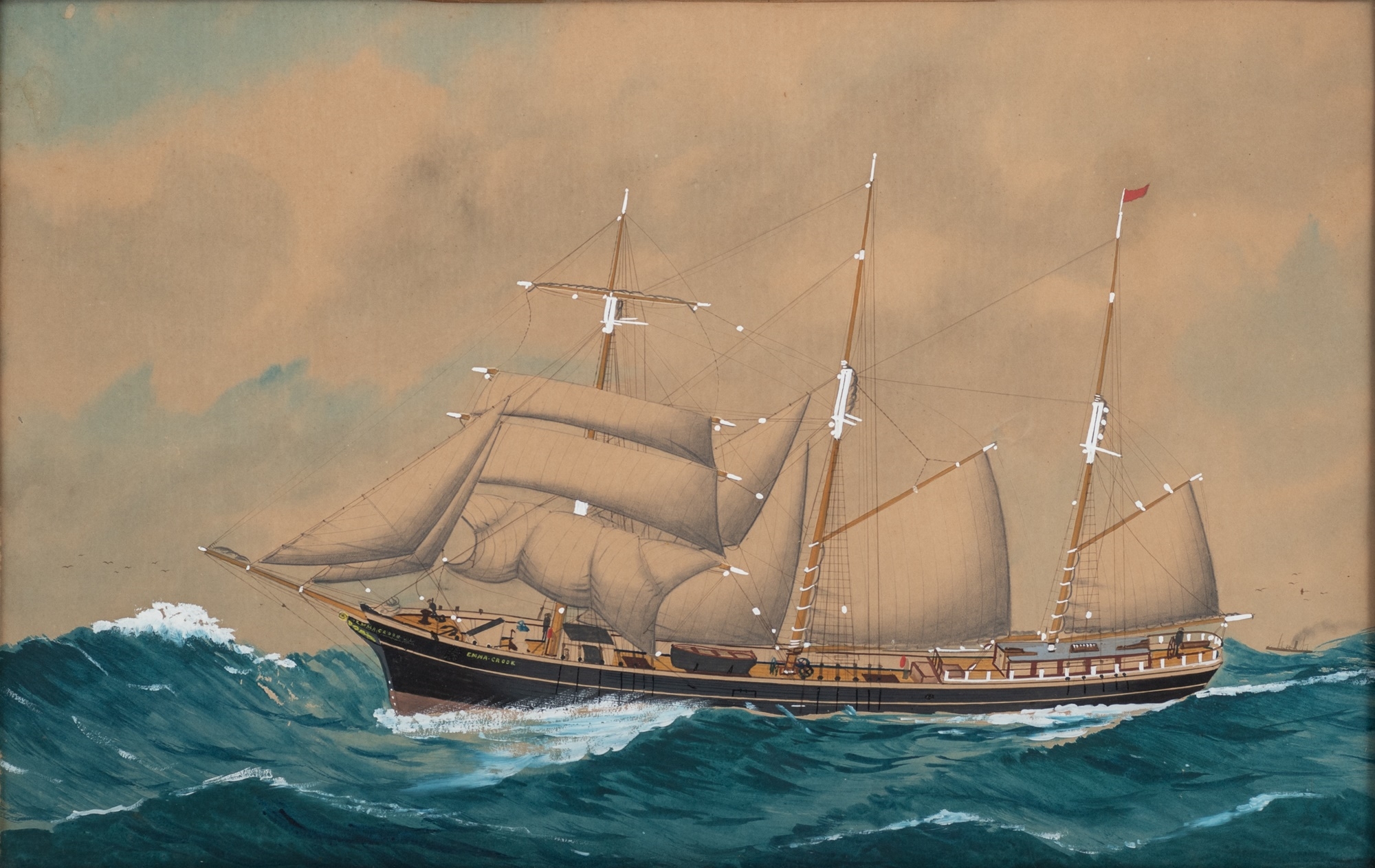 American School, 19th Century | Portrait of the Ship Emma Crook (Late ...