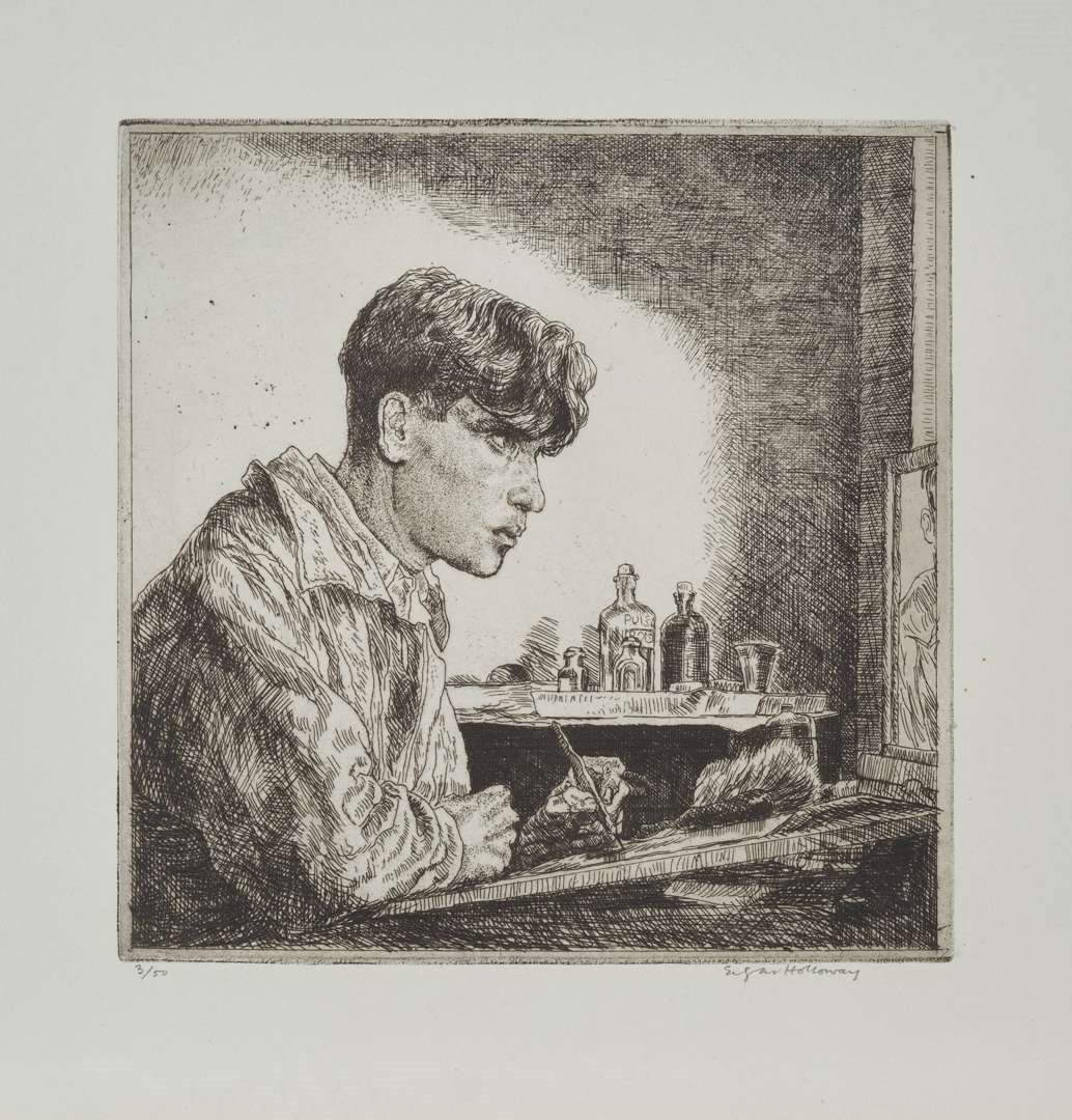Edgar Holloway | SELF-PORTRAIT NO.24, PROFILE | MutualArt