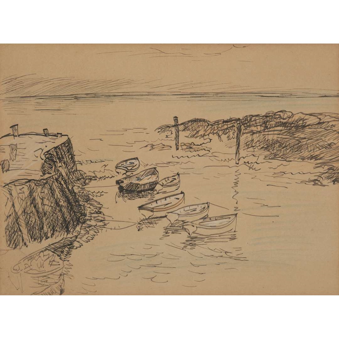 George Leslie Hunter | Still life with pink roses in a blue and white ...