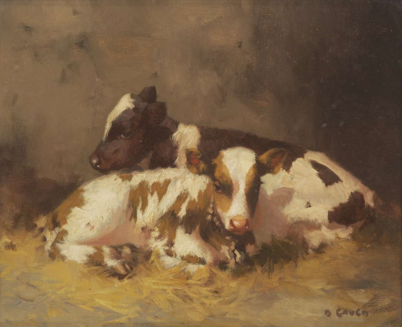 David Gauld | TWO CALVES - 1936 (1936) | MutualArt