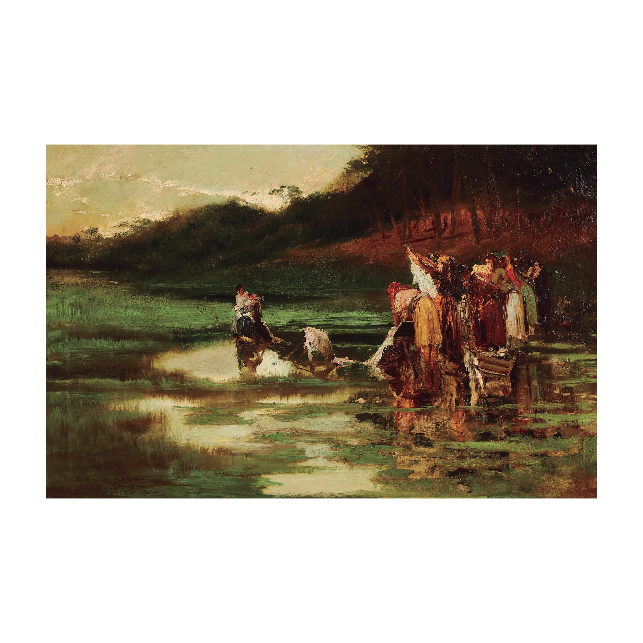 Enrique Serra y Auque | Lagunas Pontinas (1890) | MutualArt