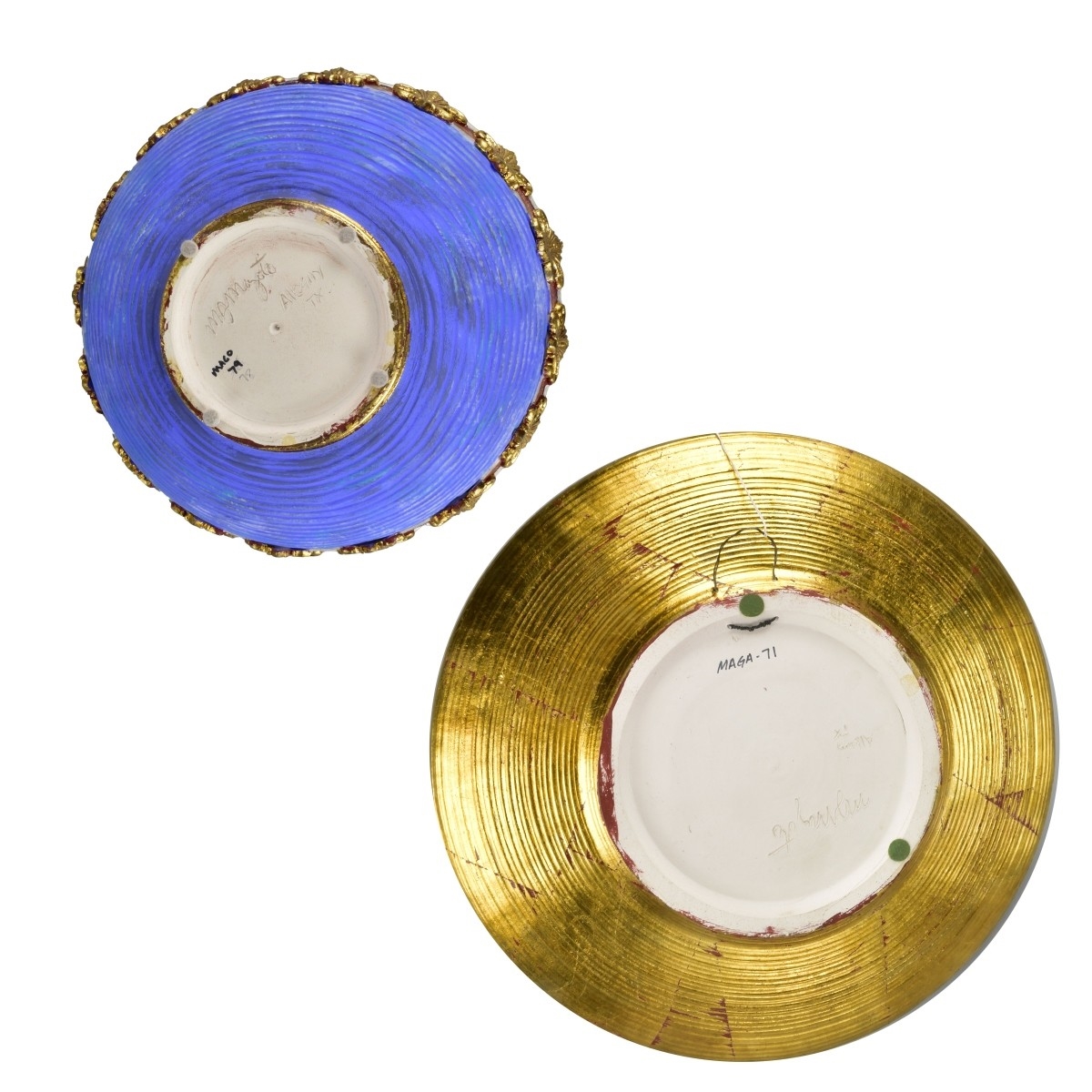 Michael J. Magoto | Grouping of Michael J Magoto Stained Earthenware ...