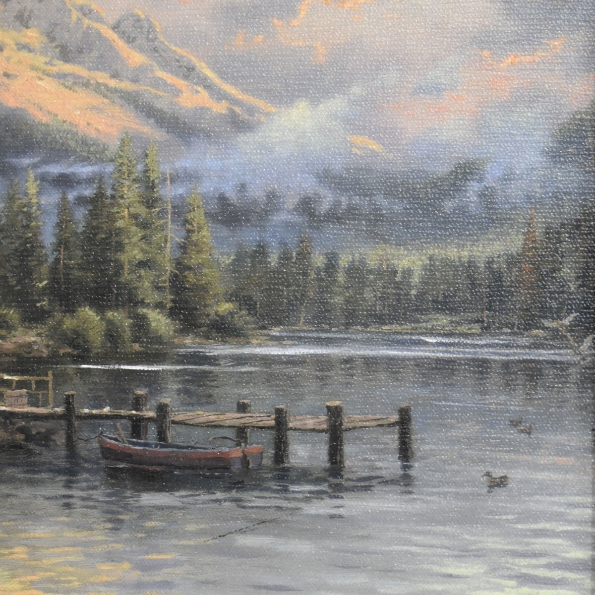 Thomas Kinkade | Lakeside Hideaway | MutualArt