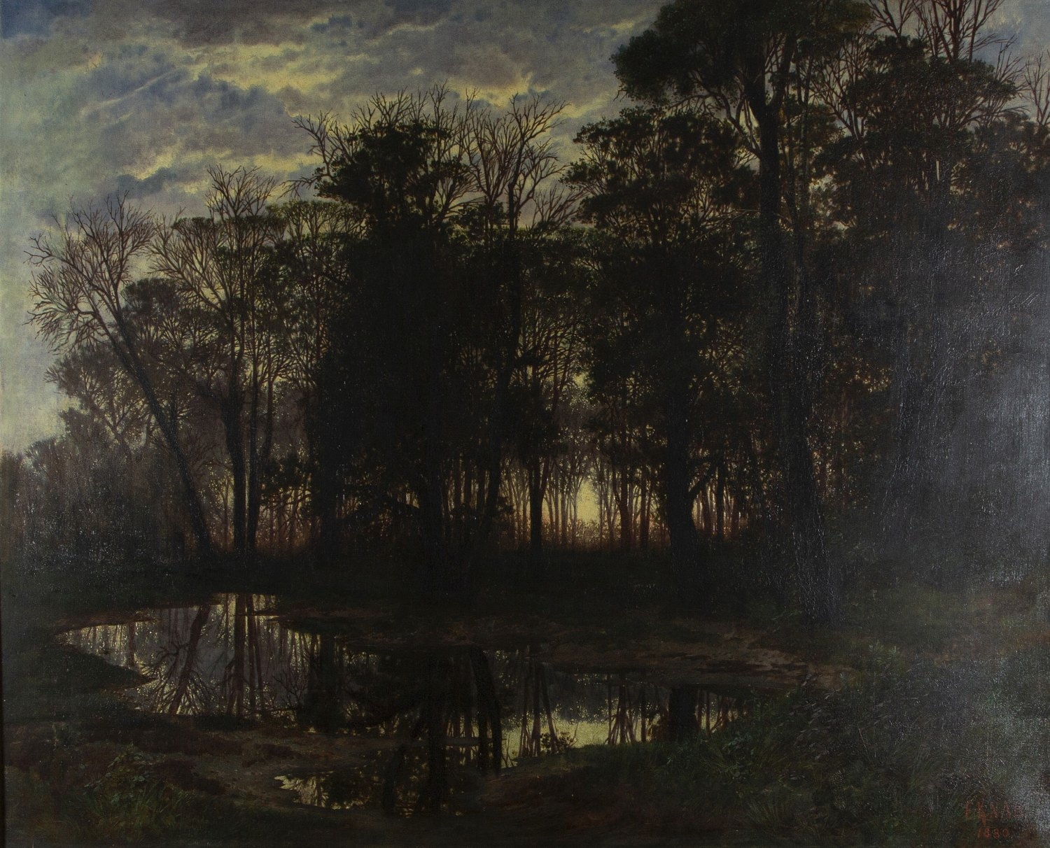 Ferdinand Knab | Sunset (1898) | MutualArt