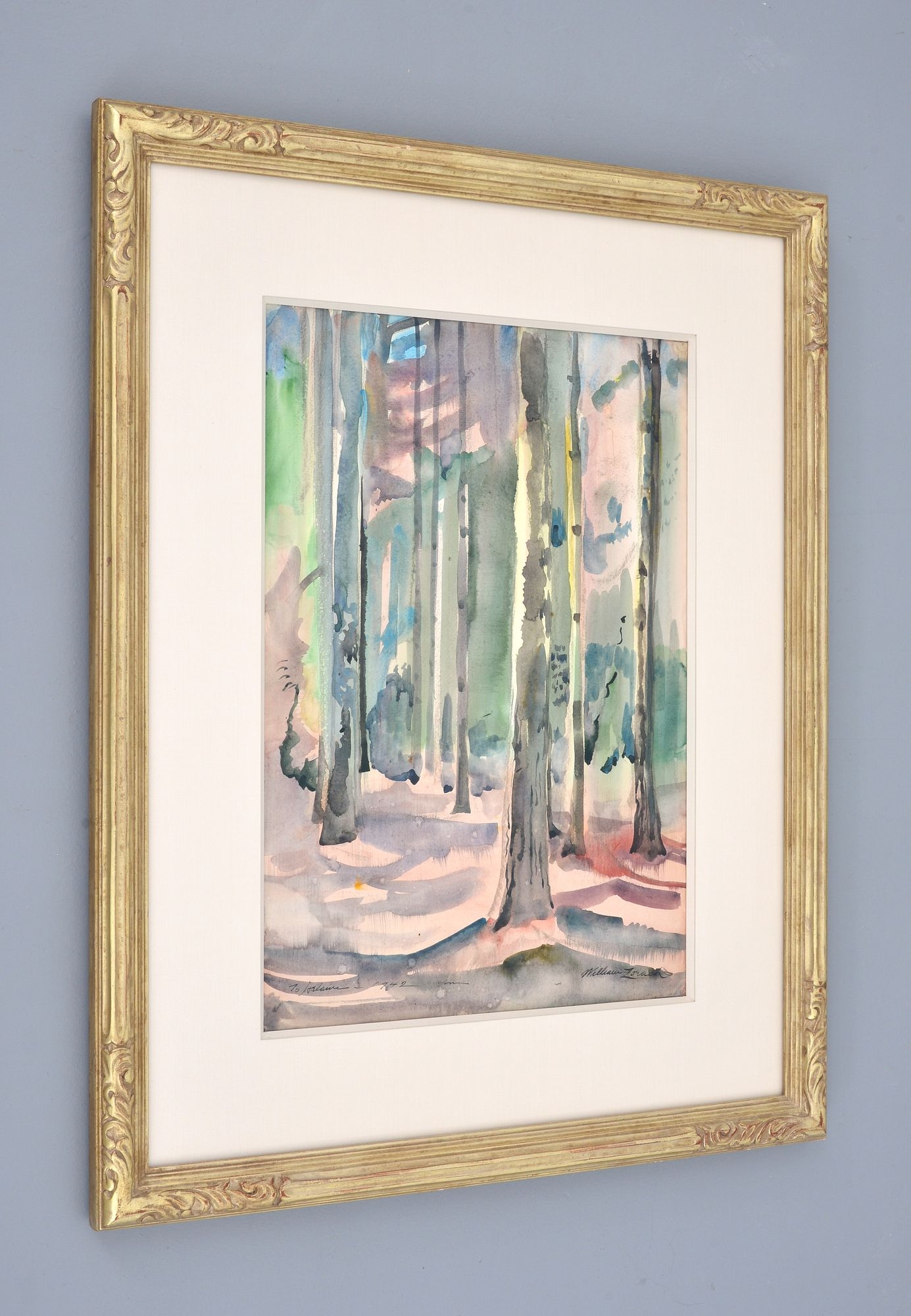 William Zorach | William Zorach Watercolor Painting, Forest Landscape ...