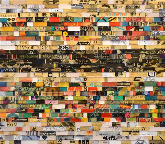 James Verbicky | Large James Verbicky Mixed Media Collage, 84W (2012 ...