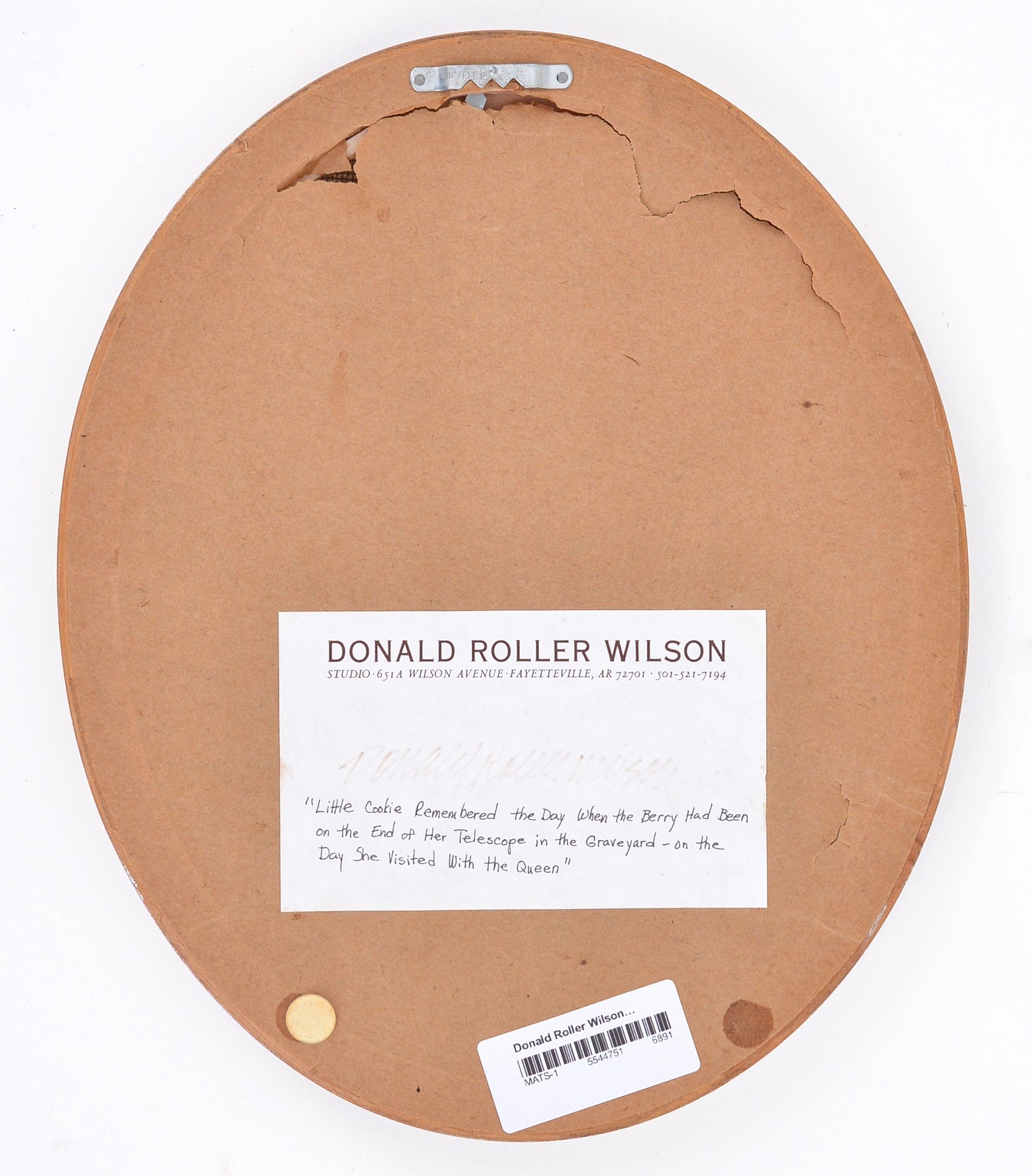 Donald Roller Wilson | Donald Roller Wilson COOKIE Painting (1979 ...