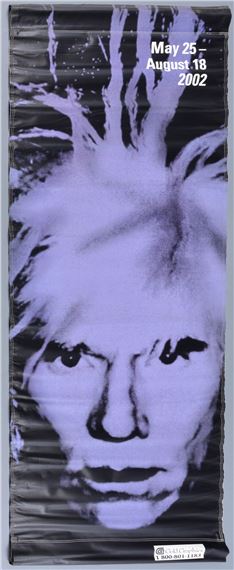 Andy Warhol | Large Andy Warhol MOCA Retrospective Banner, 95H (2002 ...