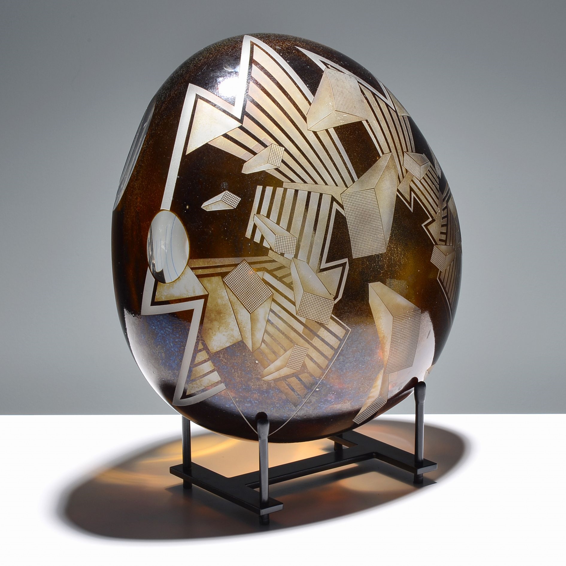 David Schwarz | Large David Schwarz Op Art Sculpture | MutualArt