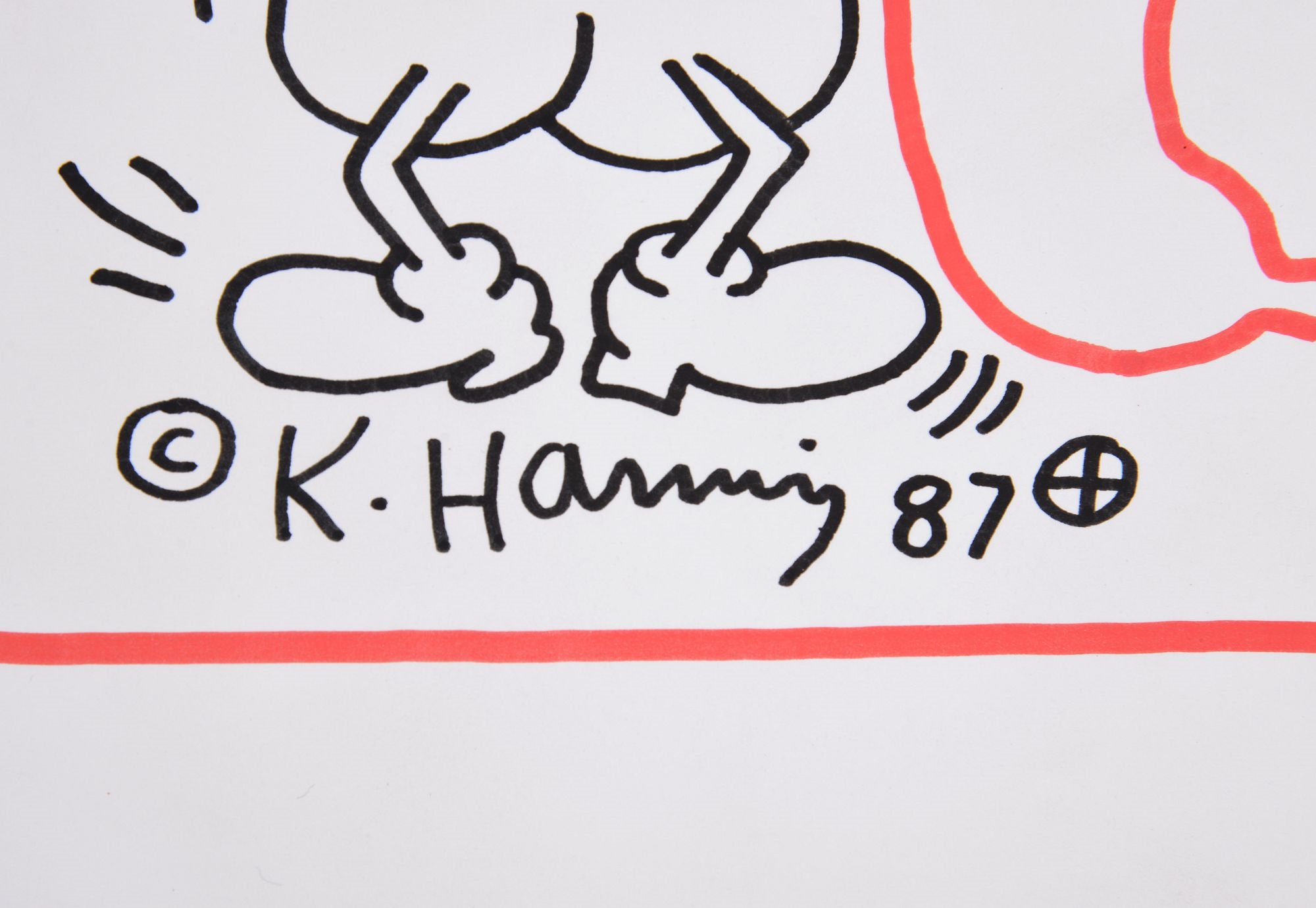 Keith Haring | Keith Haring SAFE SEX Drawing (1987) | MutualArt