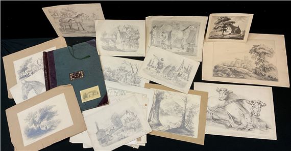 Elizabeth Davis | W Eaton, a of artist’s sketches and (Circa 60 ...