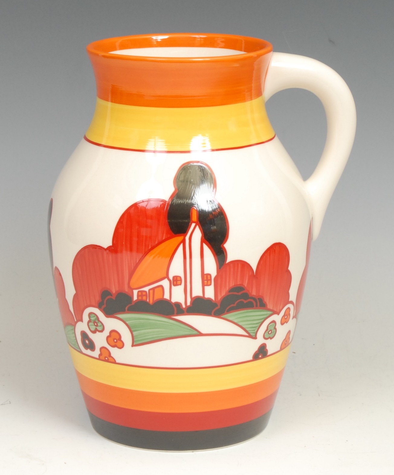Clarice Cliff | A Wedgwood reproduction Bizarre Farm House pattern ...