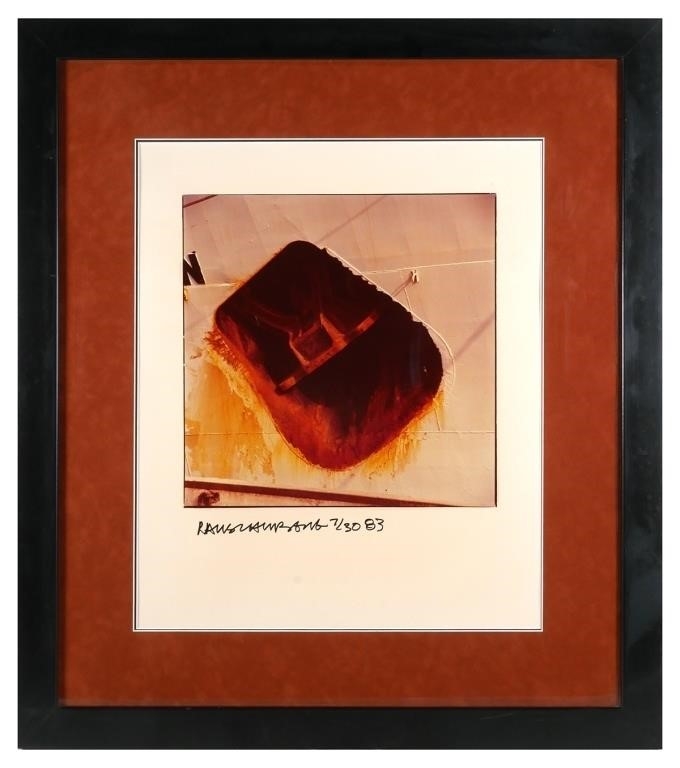 Robert Rauschenberg | ROBERT RAUSCHENBERG, Anchor Signed Photo (1983 ...