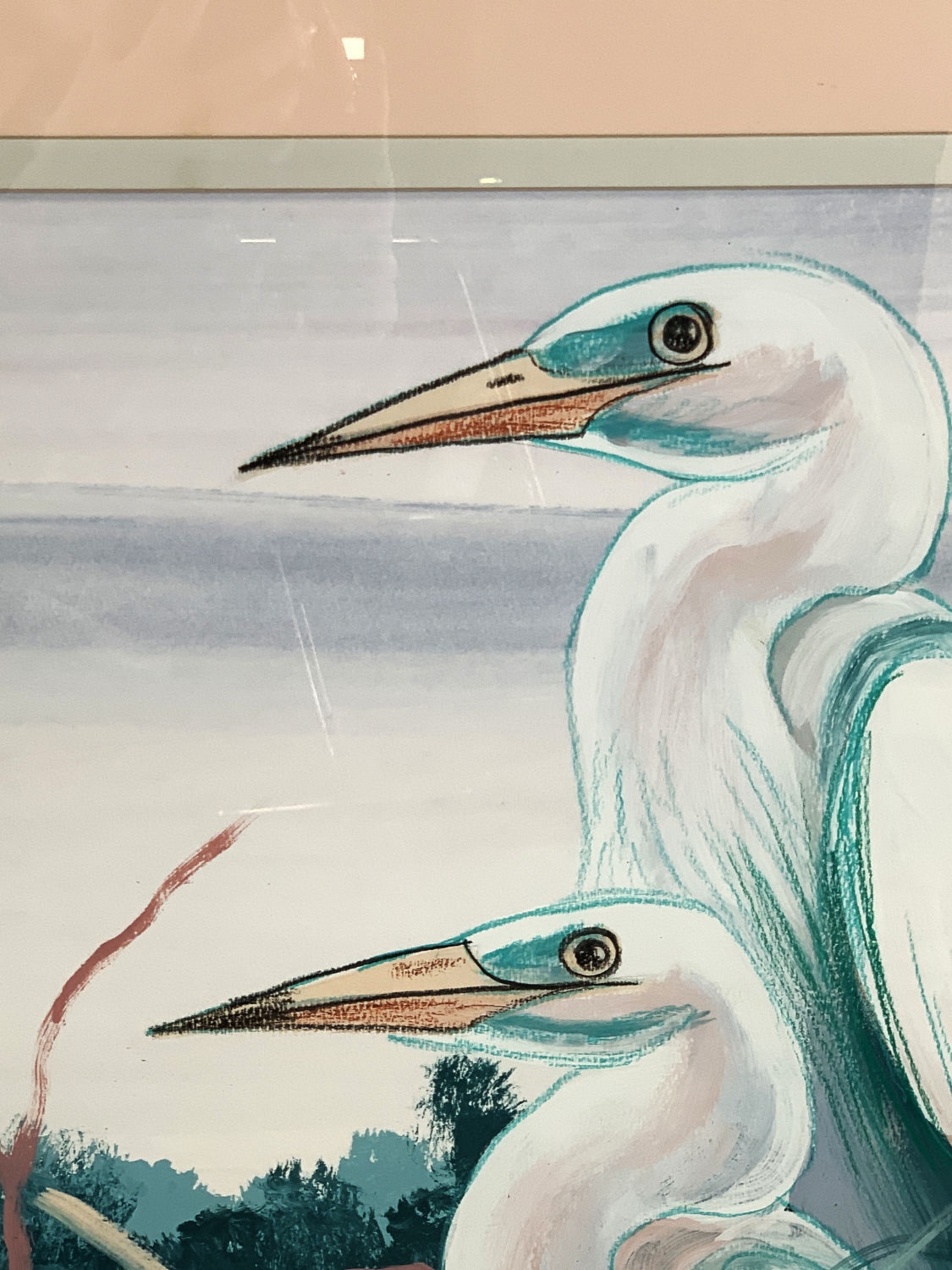 Robert Schott Egret | PAIR OF ORIGINAL EGRET PAINTINGS | MutualArt