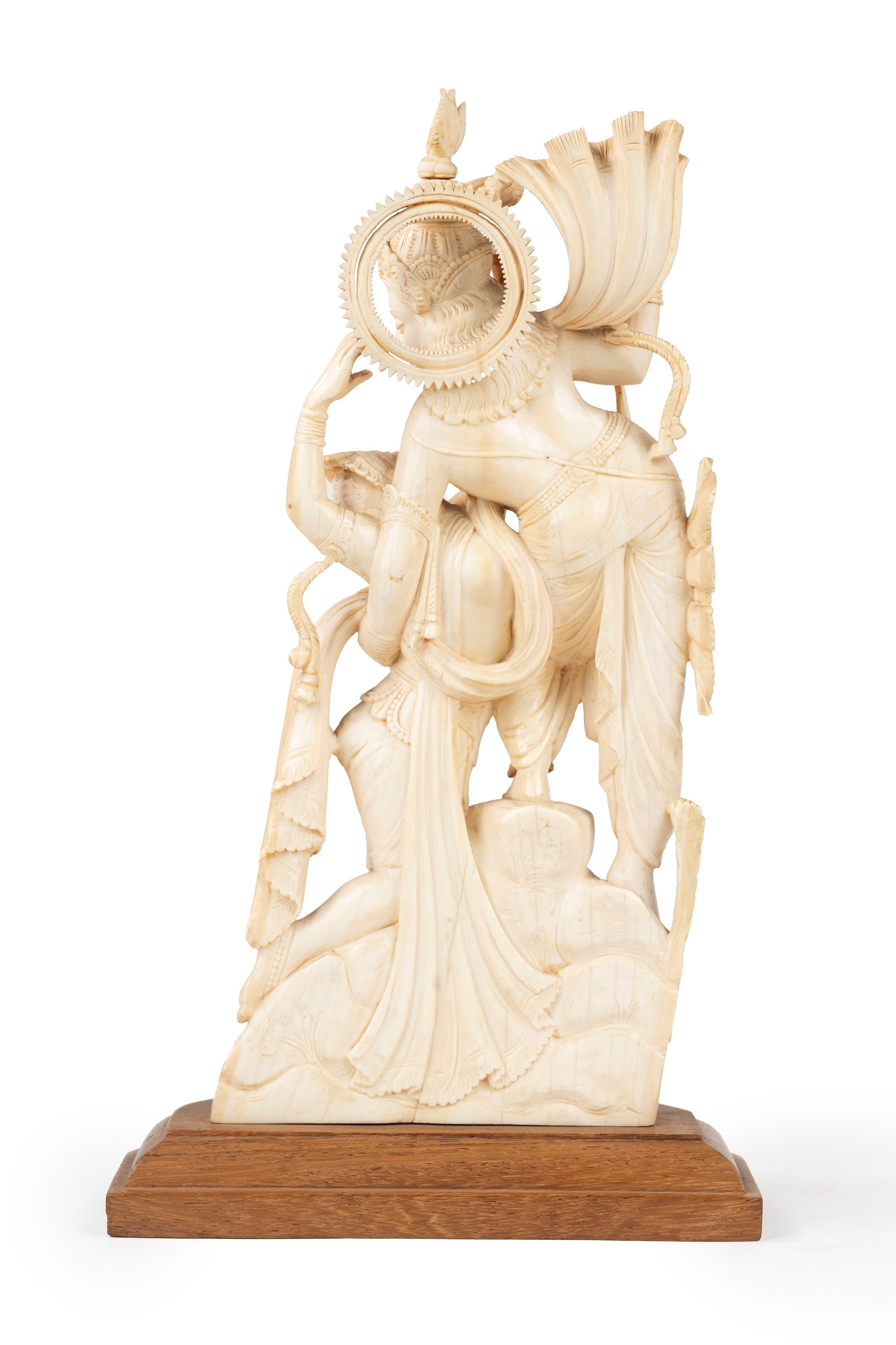 Indian School, 20th Century | ☼ Ivory sculpture depicting Krishna and ...