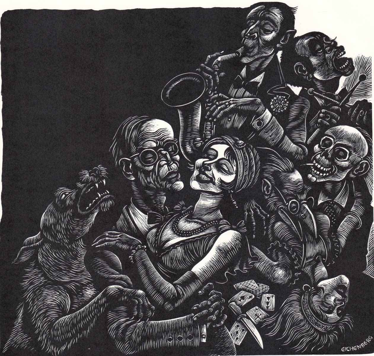 Fritz Eichenberg | Fritz Eichenberg S/N Engraving Steppenwolf | MutualArt