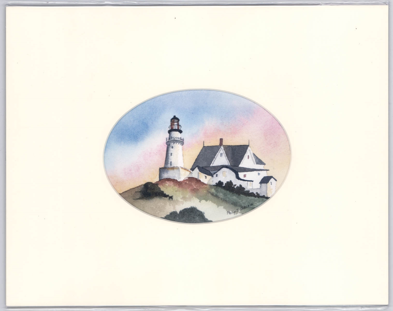 Philip J. Chagnon | Philip J. Chagnon Original (2) Signed Watercolors ...