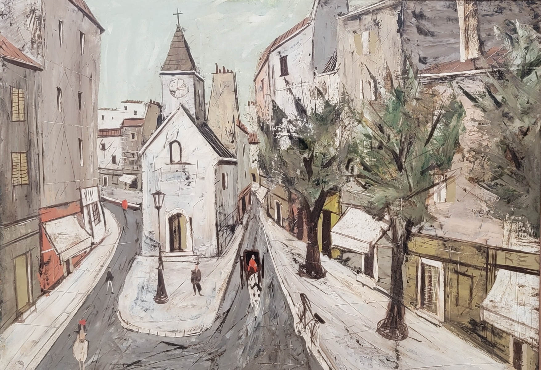 Charles Levier | Charles Levier Large Original Oil Painting | MutualArt