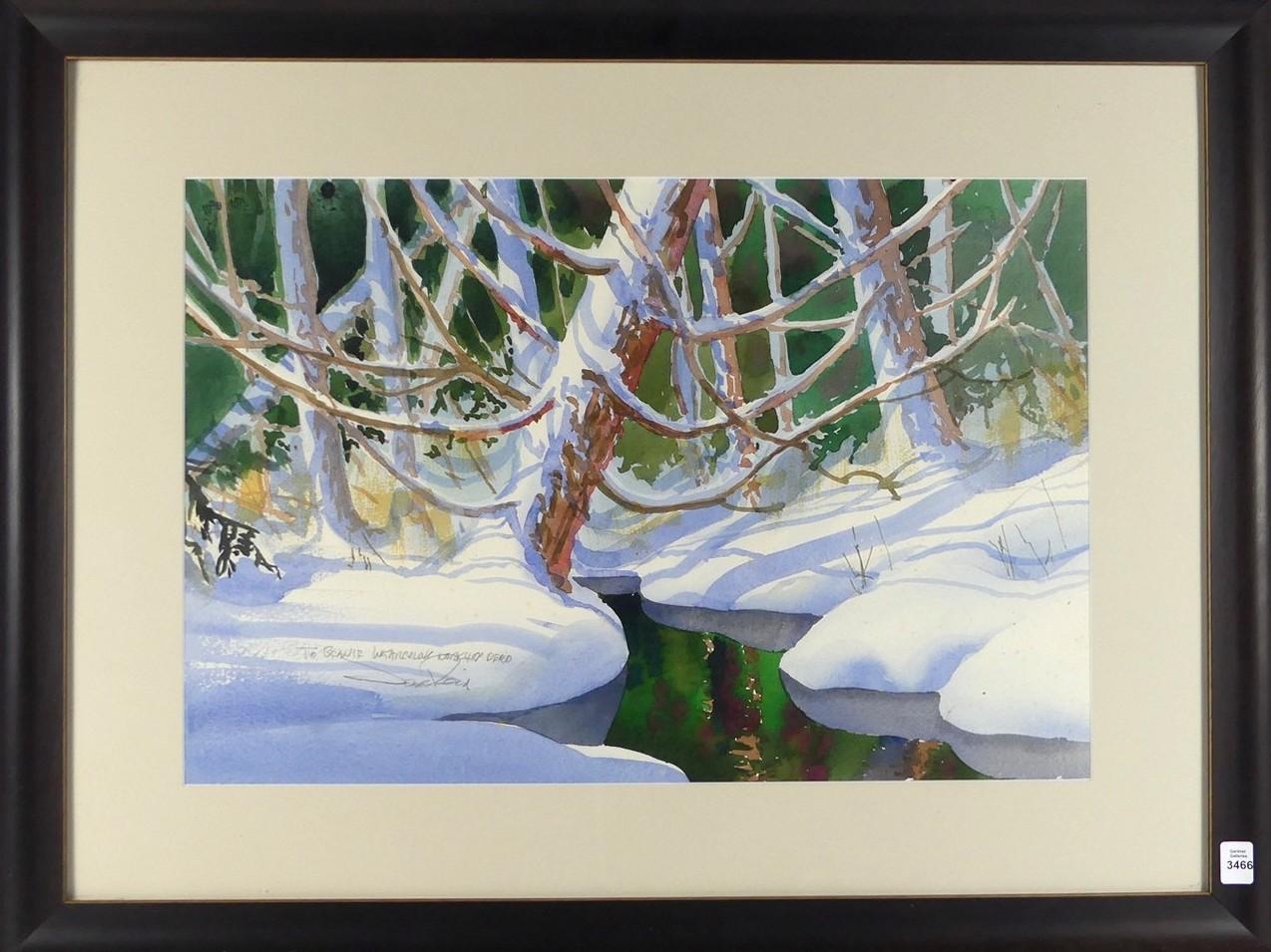 Jack Henry Reid | Untitled: Forest Interior Scene in Winter | MutualArt