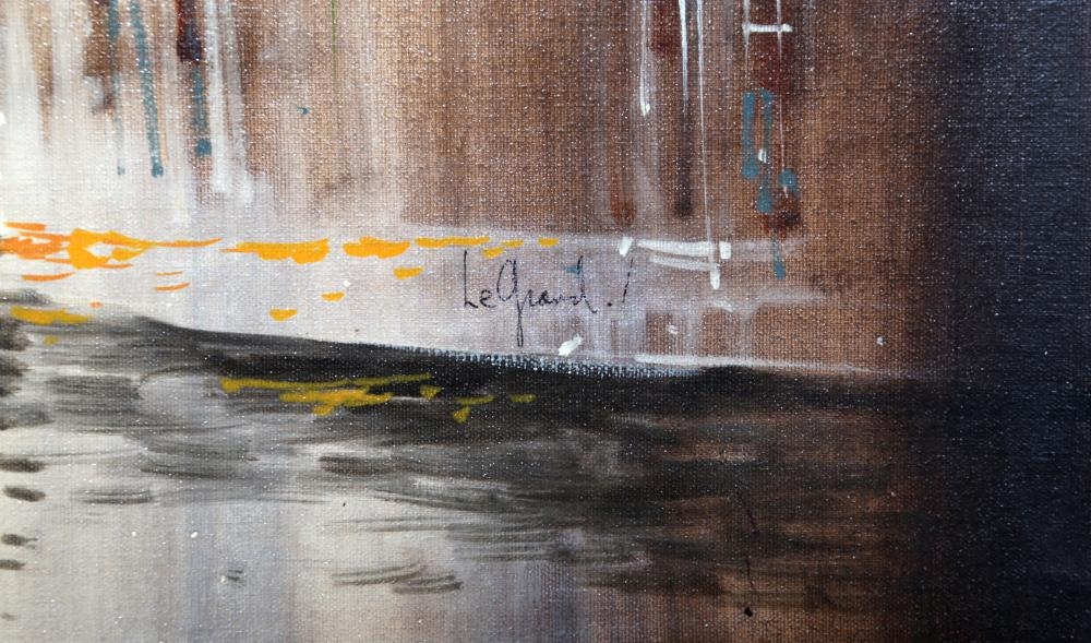 Albert Legrand | Couple on Street (Circa 1960) | MutualArt