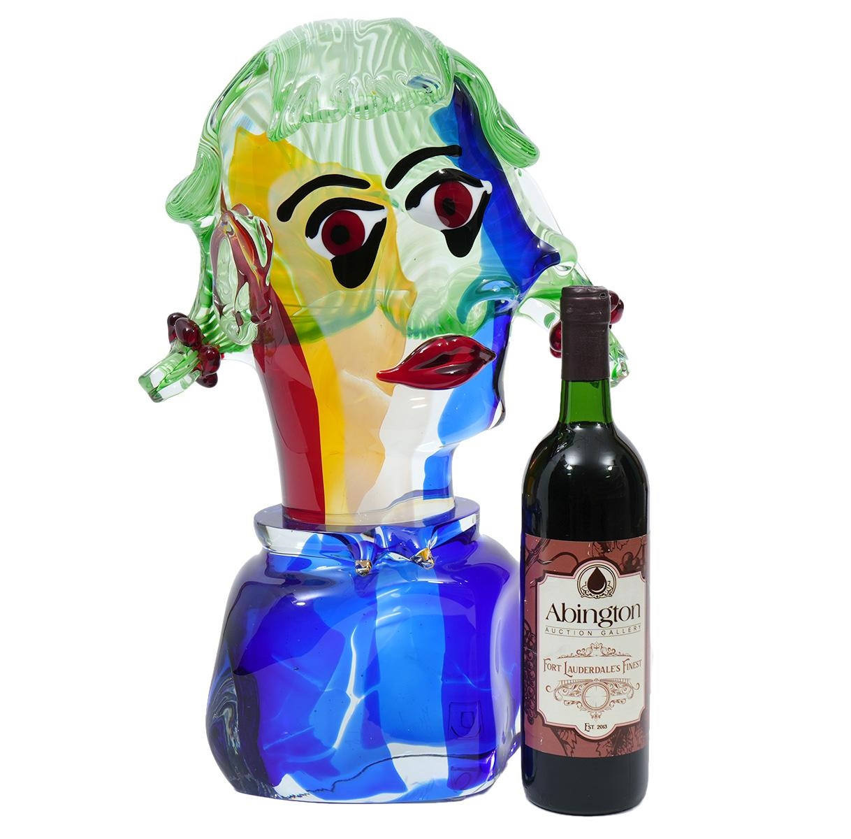 Walter Furlan | Walter Furlan Murano 'Omaggio a Picasso' Sculpture ...