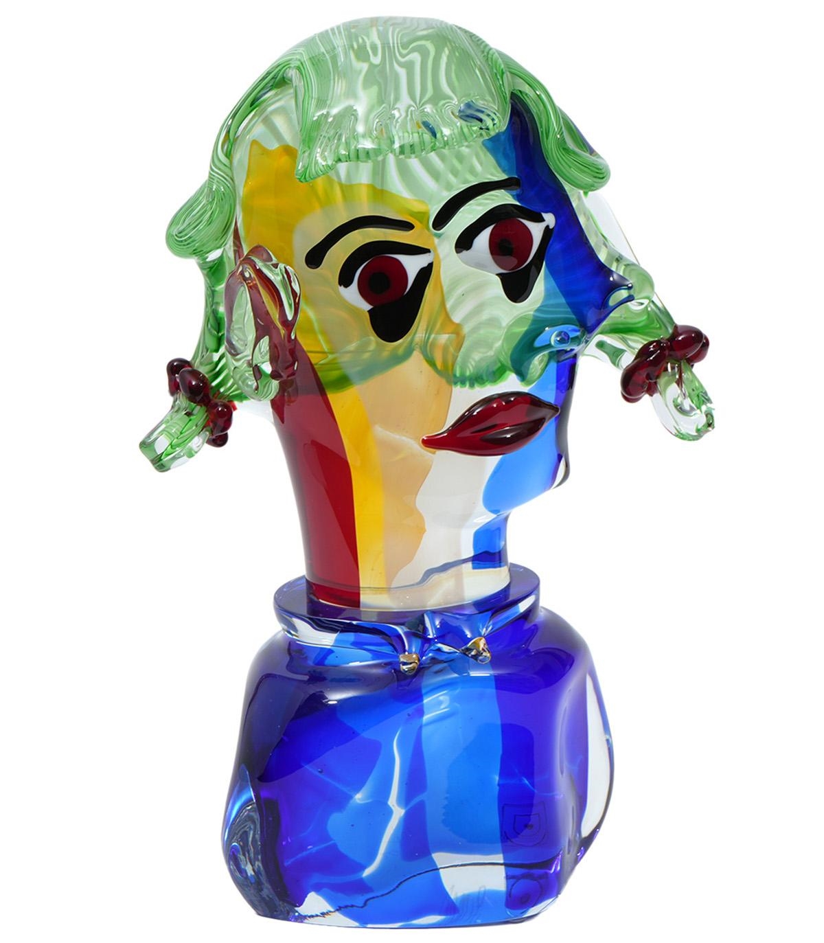 Walter Furlan | Walter Furlan Murano 'Omaggio a Picasso' Sculpture ...