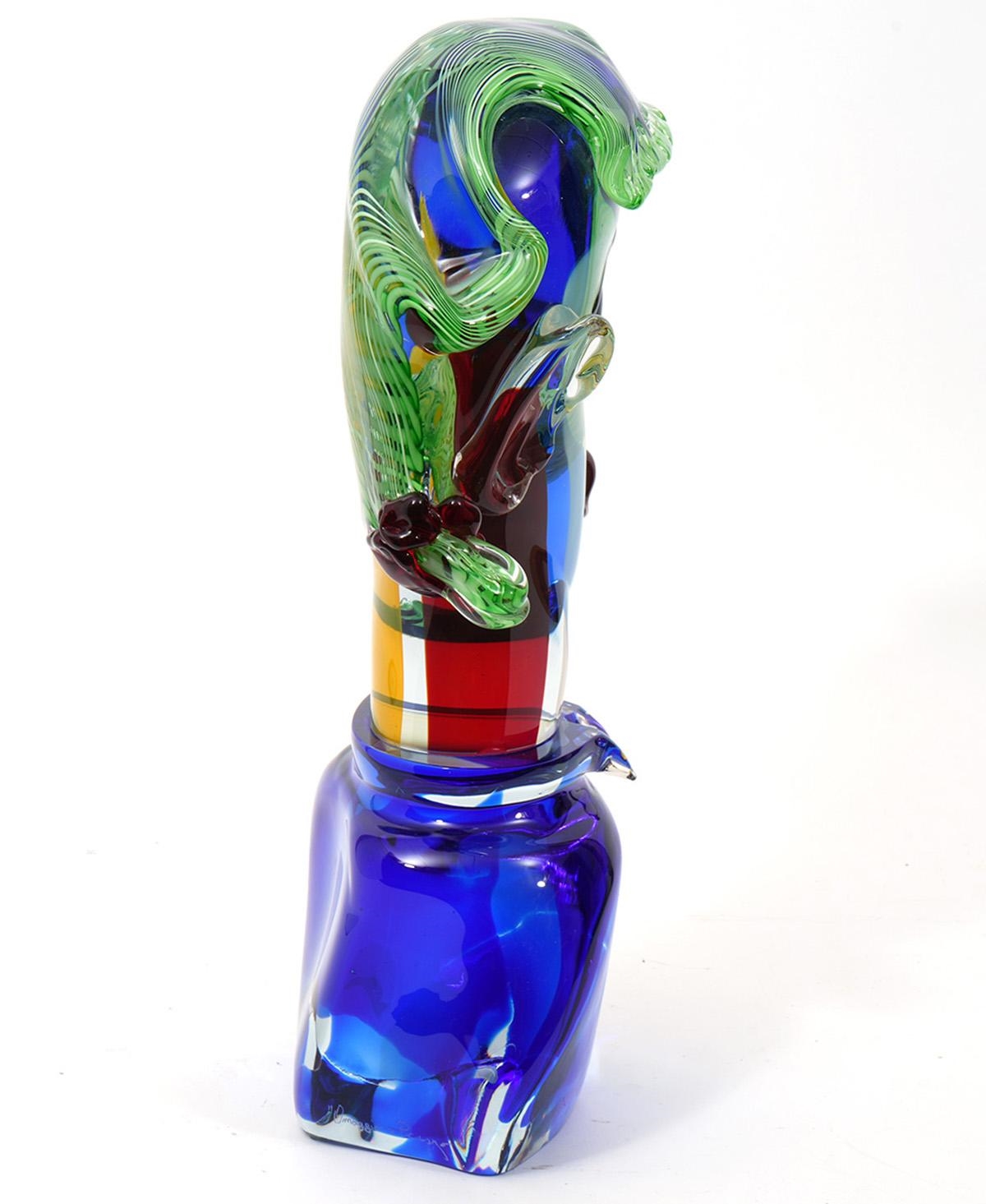 Walter Furlan | Walter Furlan Murano 'Omaggio a Picasso' Sculpture ...