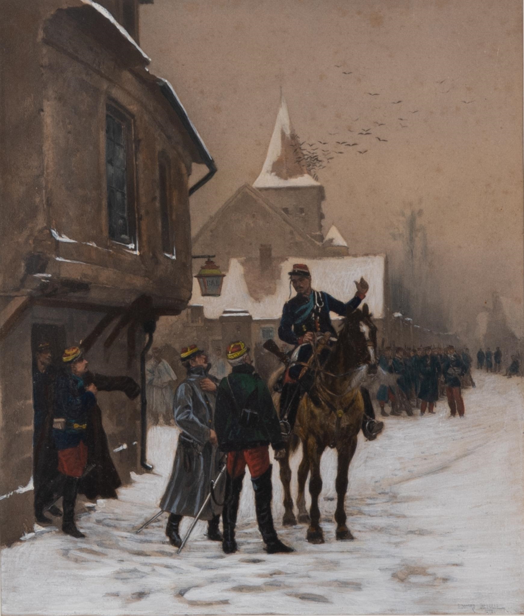 Édouard Jean Baptiste Detaille | L'Alerte, 1877 (1877) | MutualArt