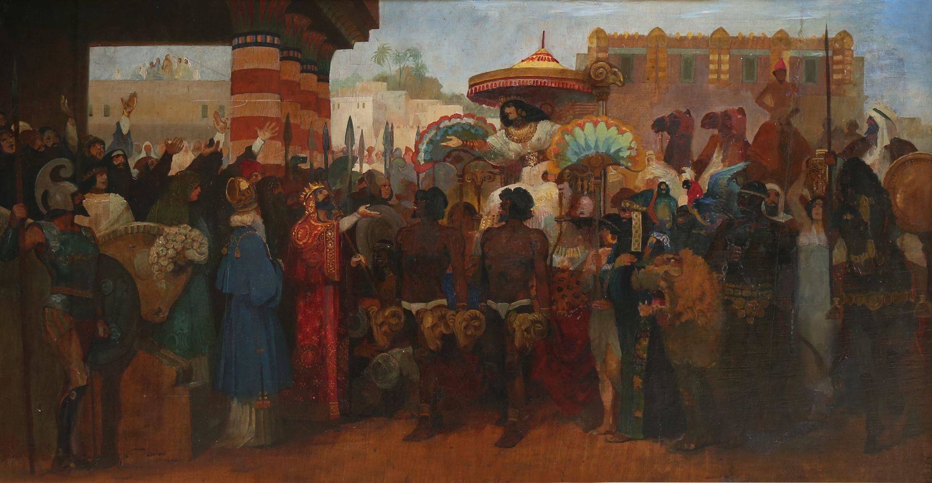George Rochegrosse | Arrival of Queen of Sheba | MutualArt
