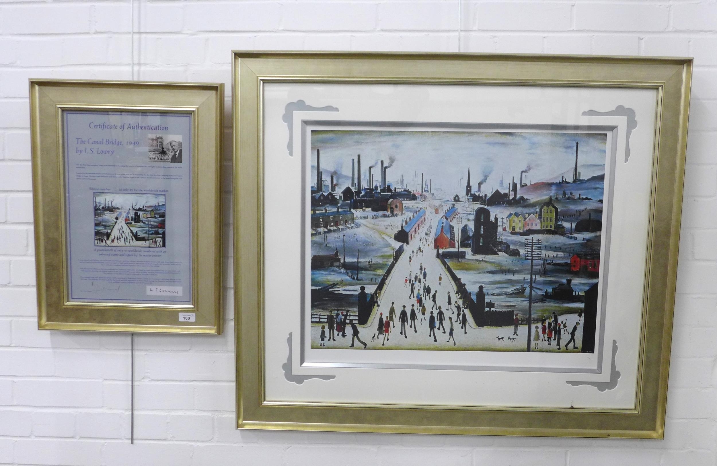Laurence Stephen Lowry | THE CANAL BRIDGE | MutualArt