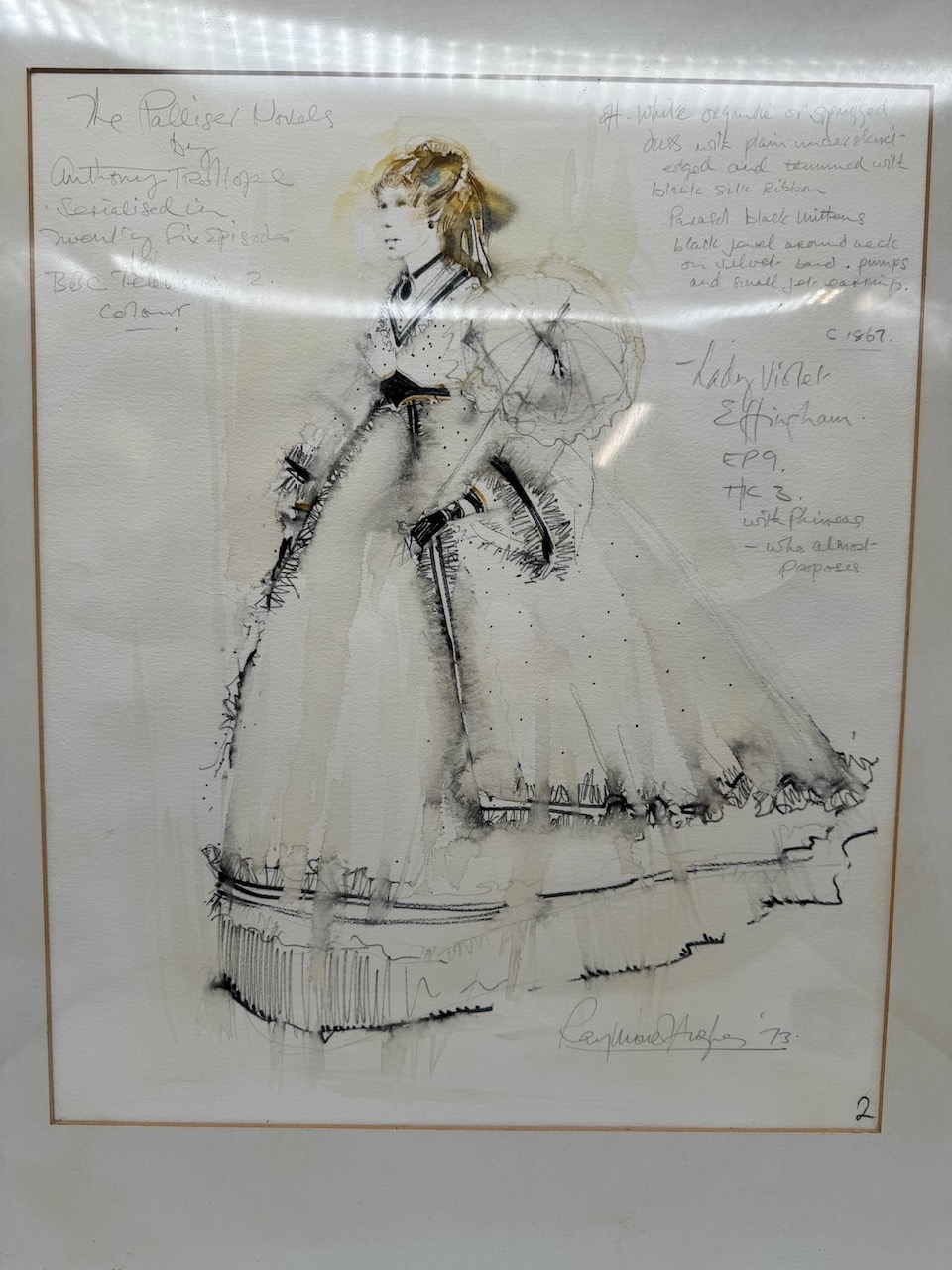 Raymond Hughes | Costume of Lady Violet Effingham From The Palliser ...