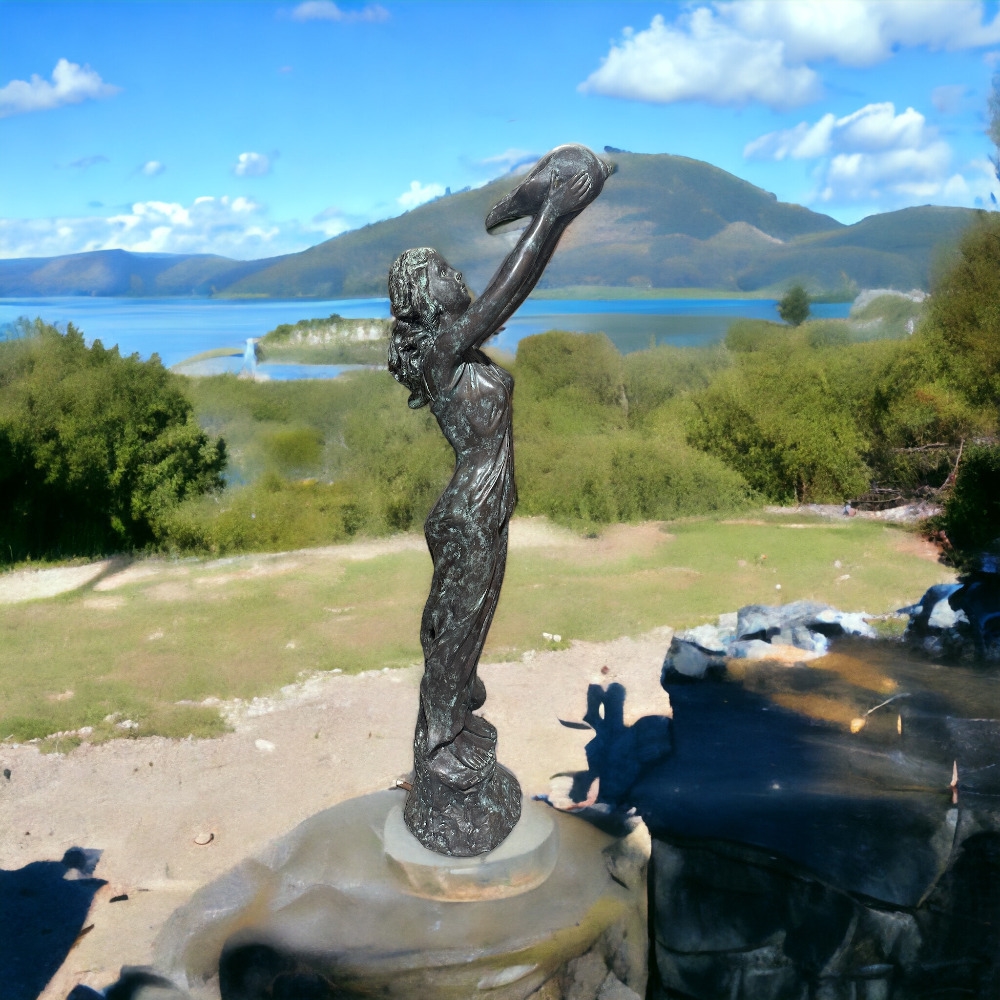 Édouard Louis Collet | Standing Lady with Vase Water Feature ...