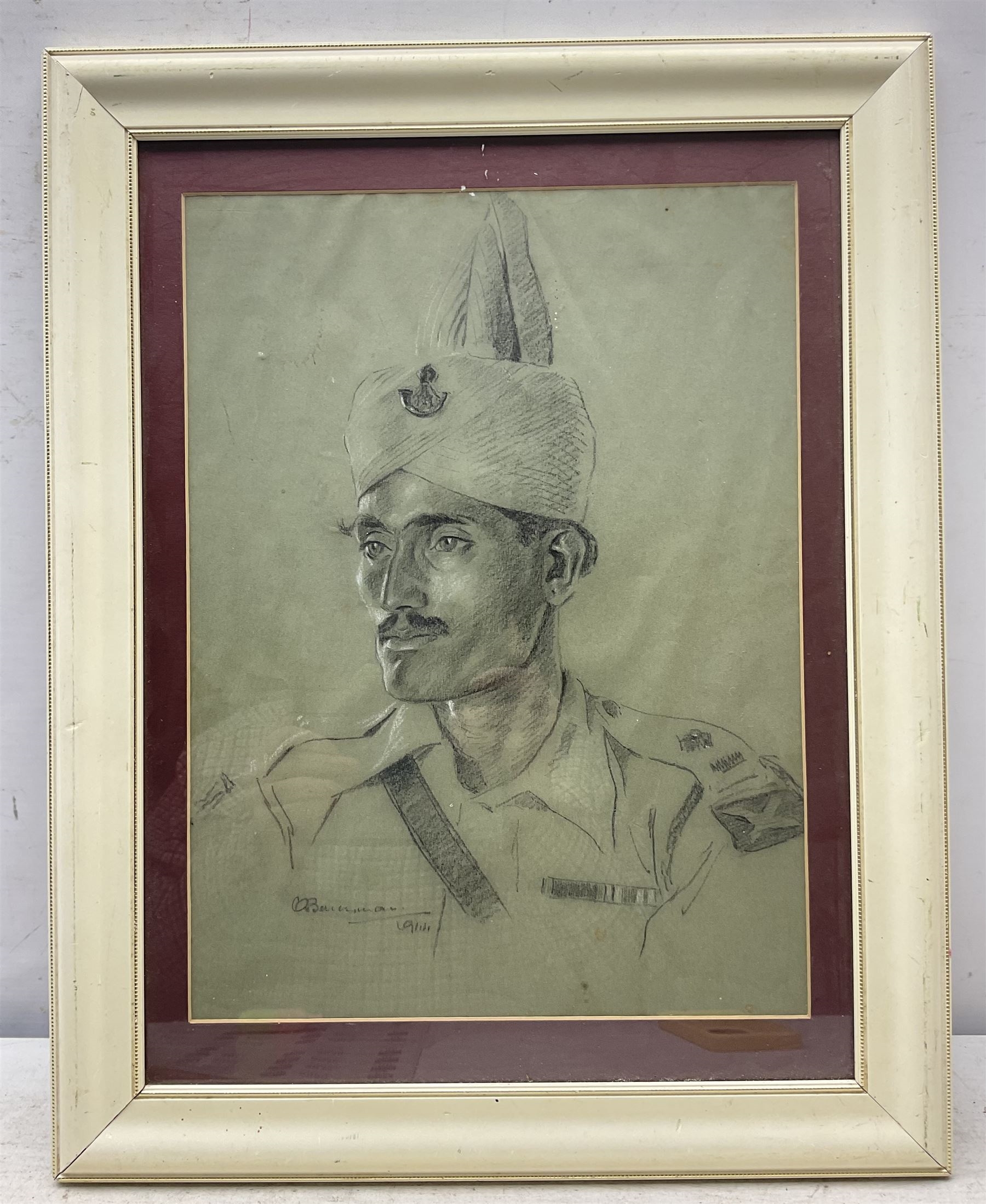 Charles Gordon Borrowman | Portrait of 'Jemadar Fateh Khan of the 6th ...