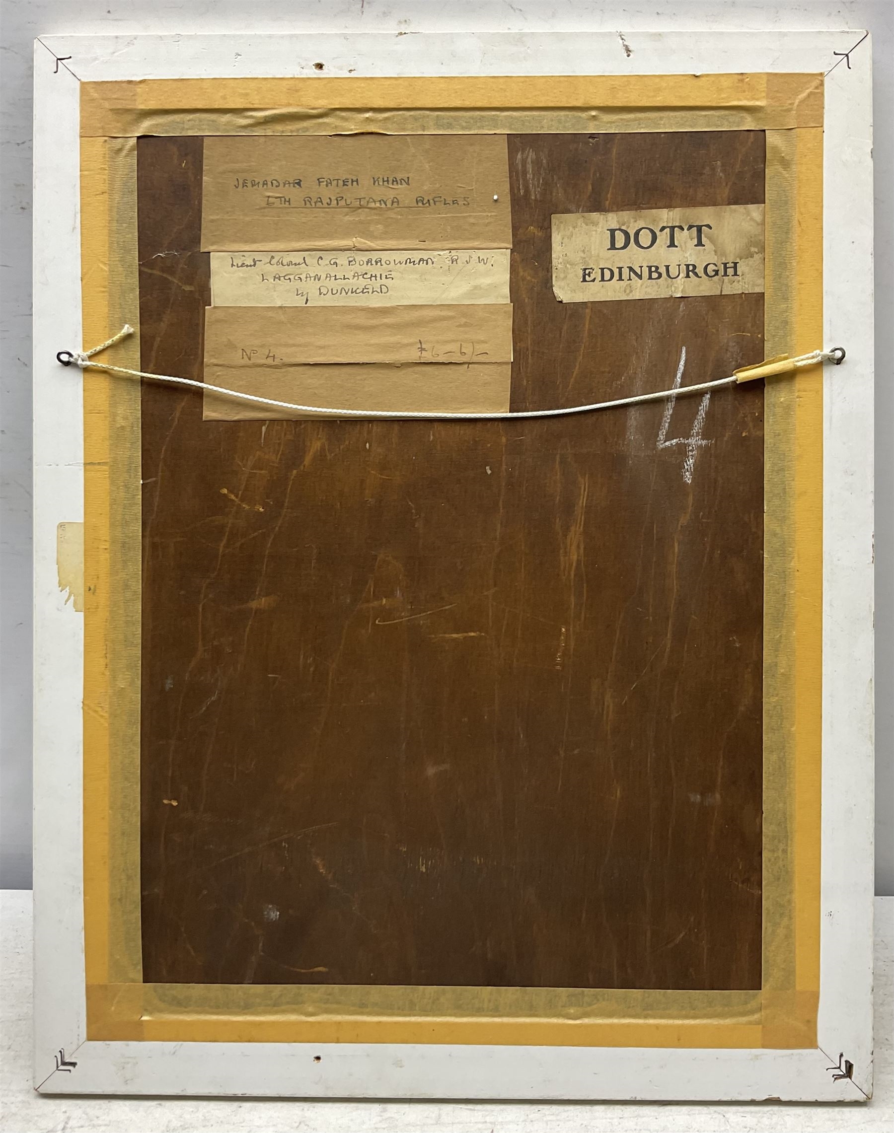 Charles Gordon Borrowman | Portrait of 'Jemadar Fateh Khan of the 6th ...