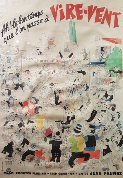 Albert Dubout | Ah, the good times at Vire-Vent Jean Faurez.... - Lot ...