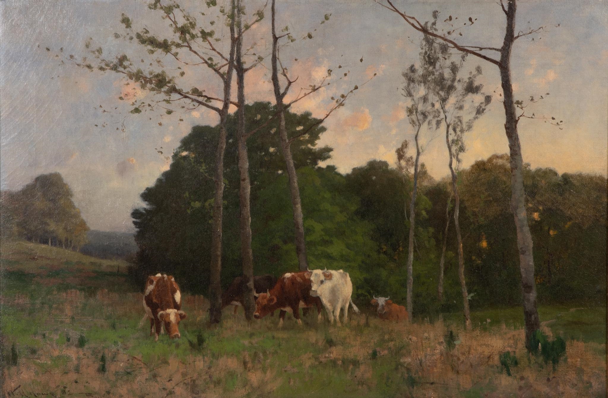 William Henry Howe | Cattle in a Field, 1922 (1922) | MutualArt