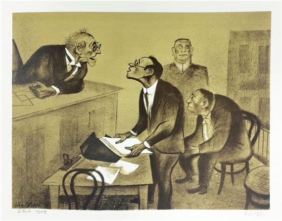William Gropper | EVIDENCE (Circa 1965) | MutualArt